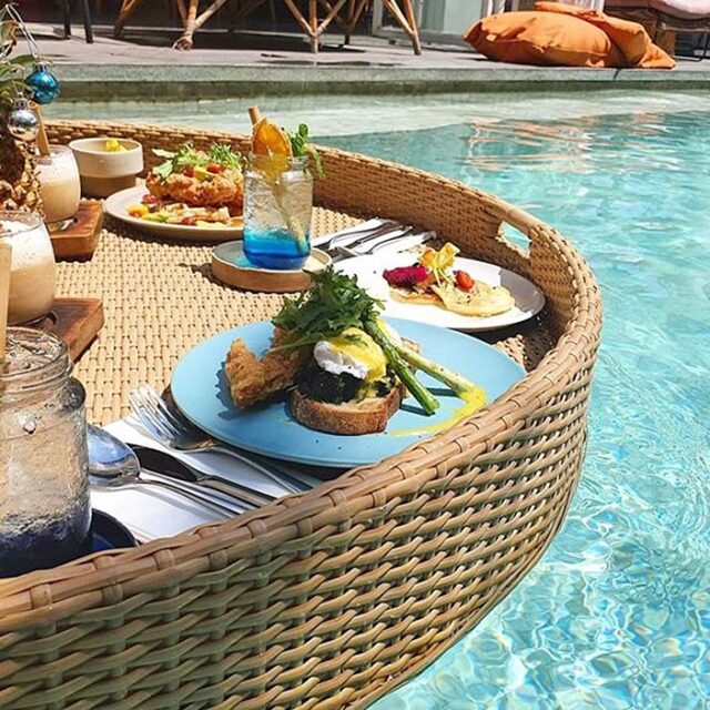 Δίσκος Floating Breakfast Στρογγυλός Μπεζ | Floating Breakfast Greece